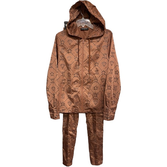 Shane Justin | Pants & Jumpsuits | Shane Justin Track Suit Monogram ...